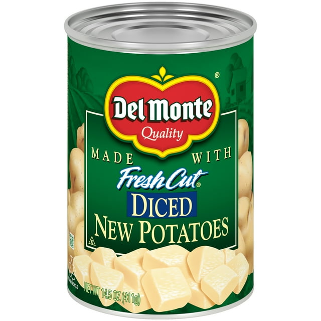 Del Monte FRESH CUT Diced Potatoes, Canned VEGGIES, 14.5 oz Can ...