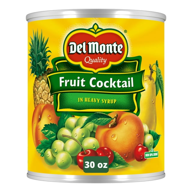 Del Monte Canned Fruit Cocktail with Peaches in Heavy Syrup, 30 oz ...