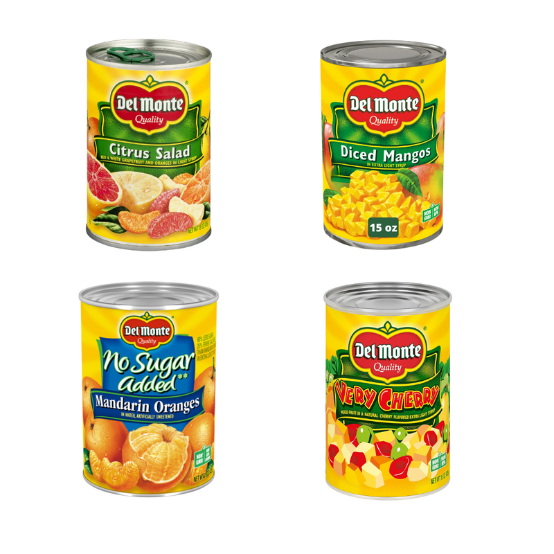 Del Monte Fruit Cocktail in 100% Juice – 8-Variety Pack, 15 oz Cans ...