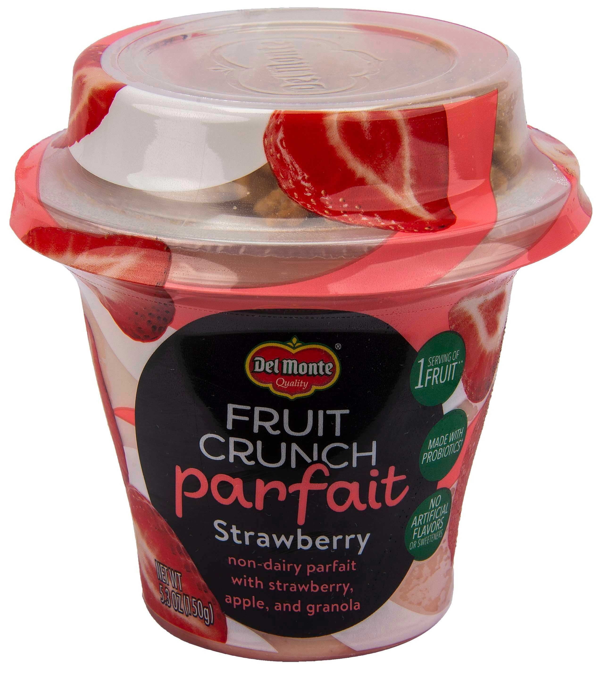 Del Monte Fruit Crunch Parfait Strawberry, 5.3 Ounce Cup -- 6 per case ...