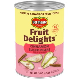 Del Monte® Fruit Delights Sliced Pears with Cinnamon in Extra Light ...