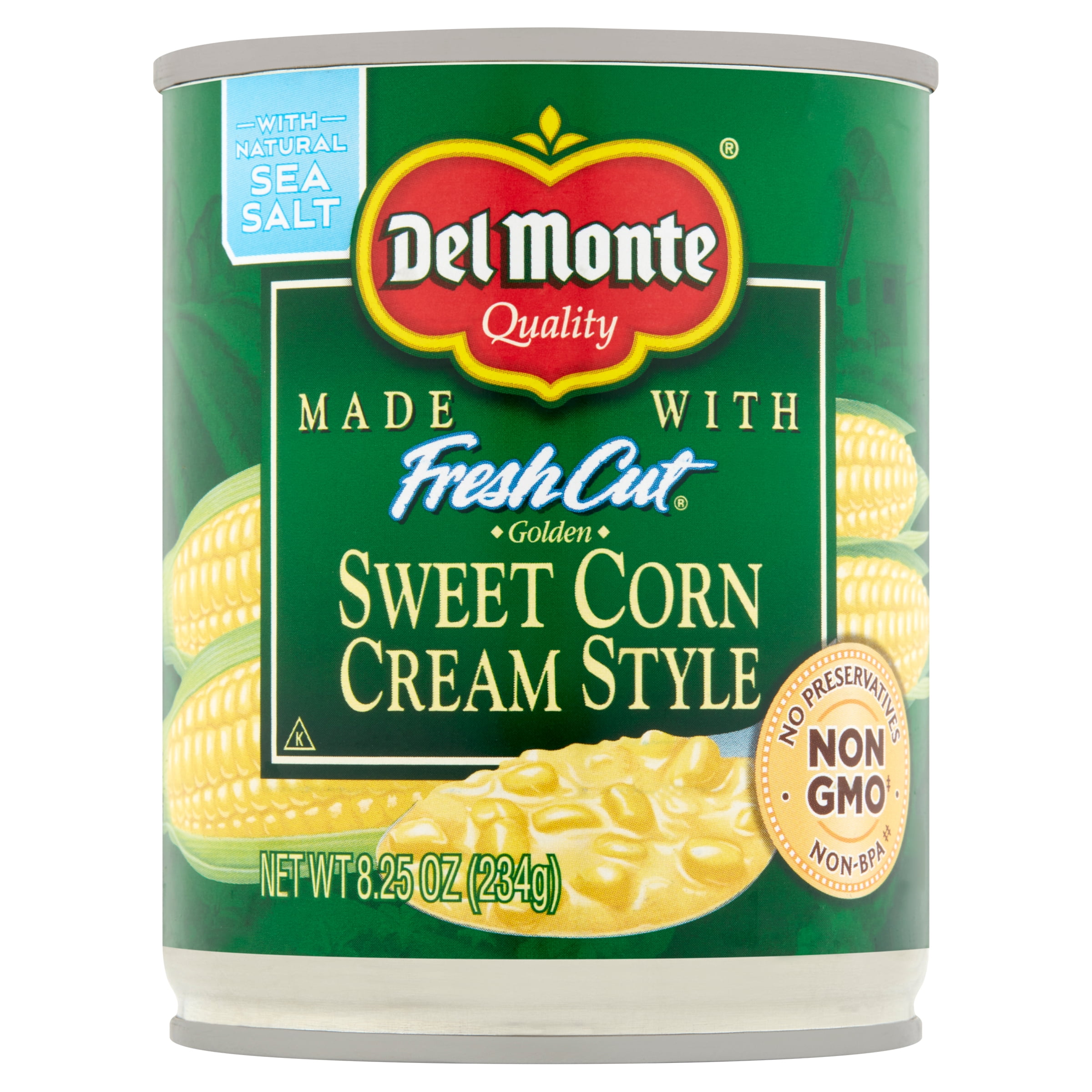 Del Monte Golden Sweet Cream Style Corn, 8.25 oz Can - Walmart.com