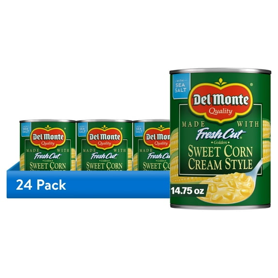 Del Monte Golden Sweet Cream Style Corn, 14.75 oz, Case of 24 - Walmart.com