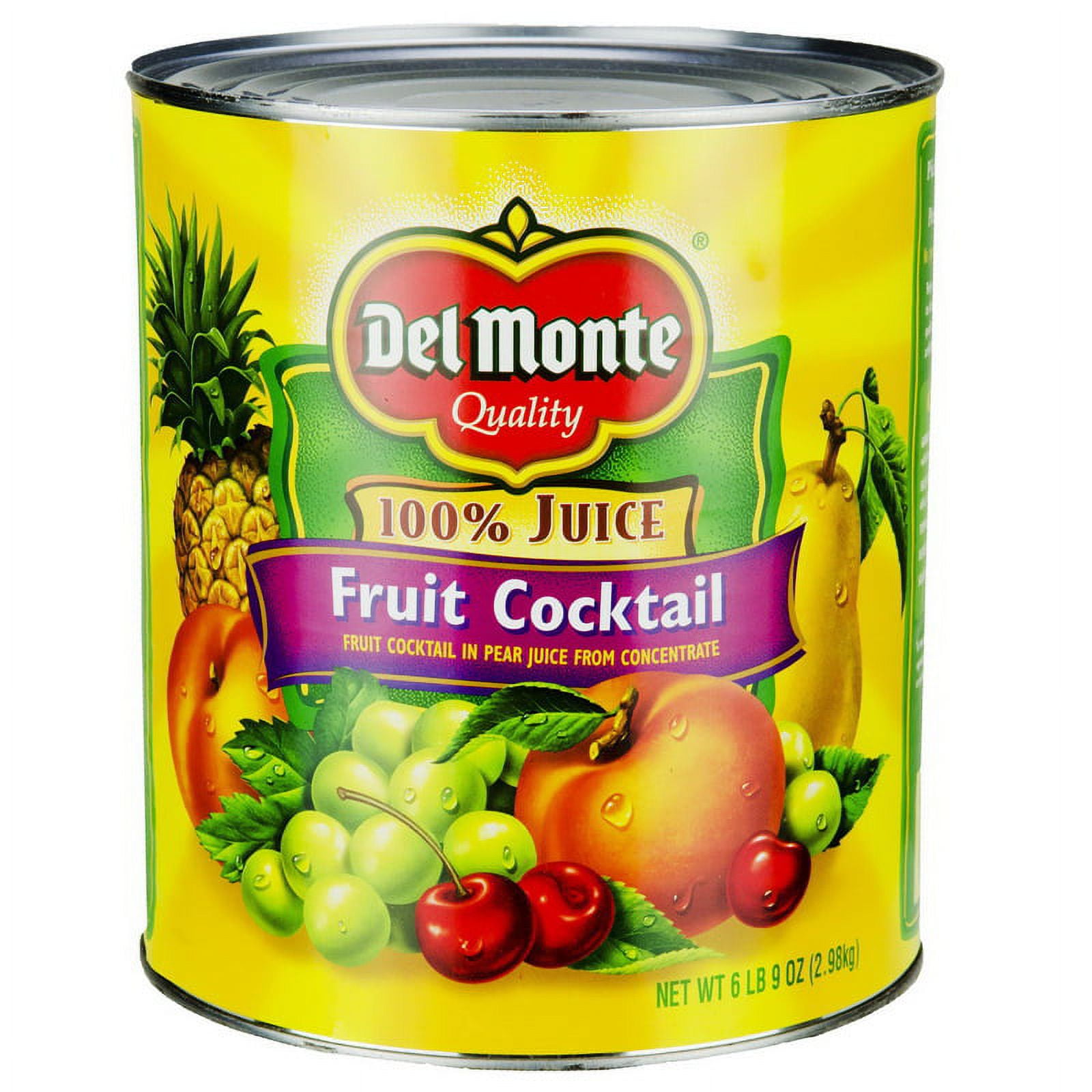 Del Monte In Juice Fruit Cocktail, 105 oz - Case of 6 - Walmart.com