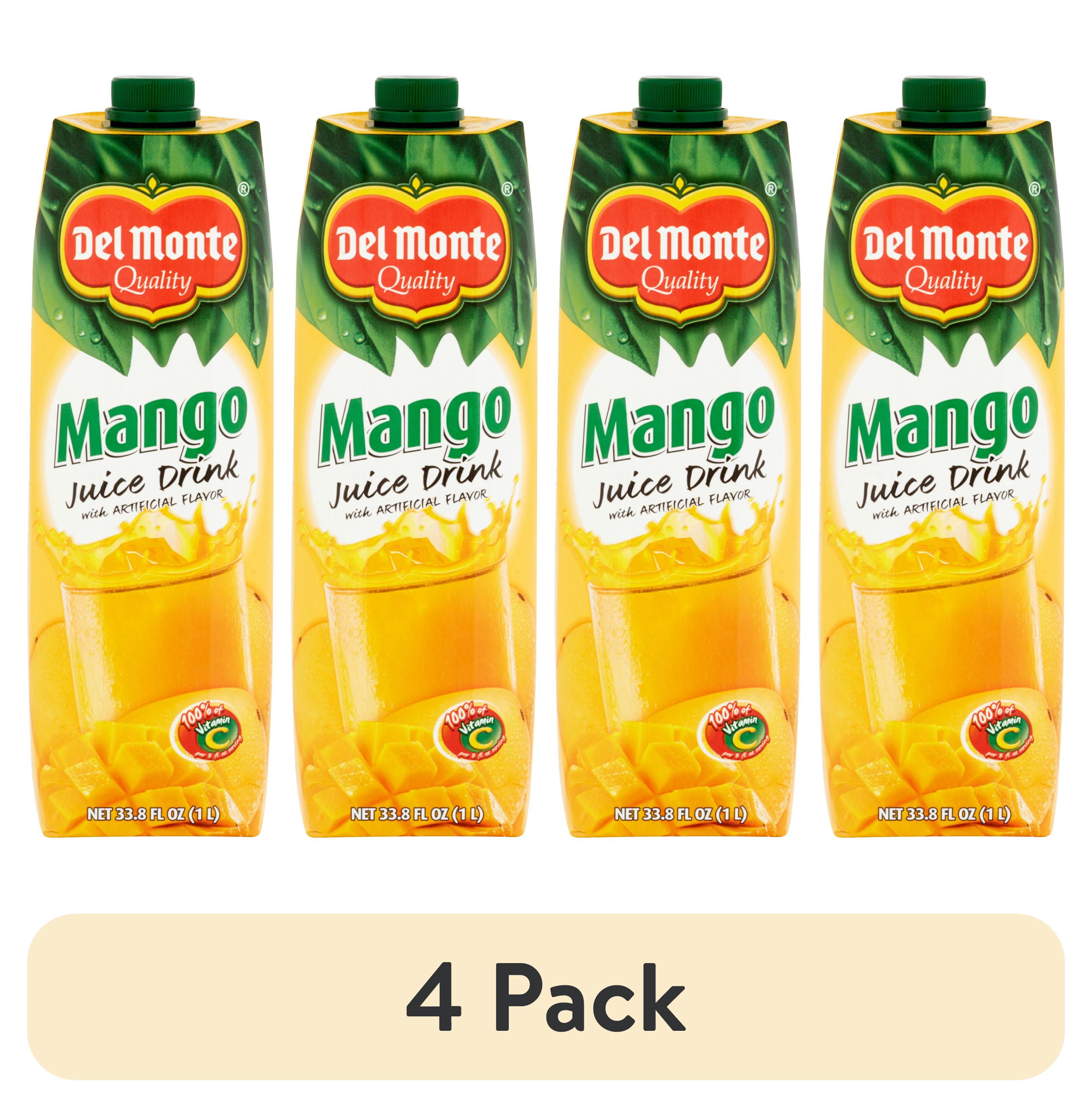 (4 pack) Del Monte Juice, Mango, 33.8 Fl Oz, 1 Count - Walmart.com
