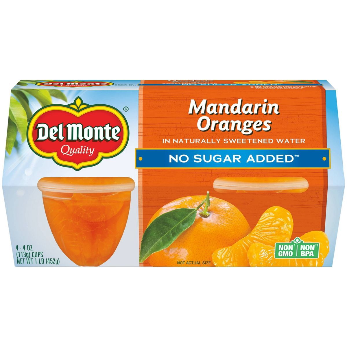 Del Monte Mandarin Oranges In 100% Fruit Juice Fruit Cups - 12ct/48oz ...