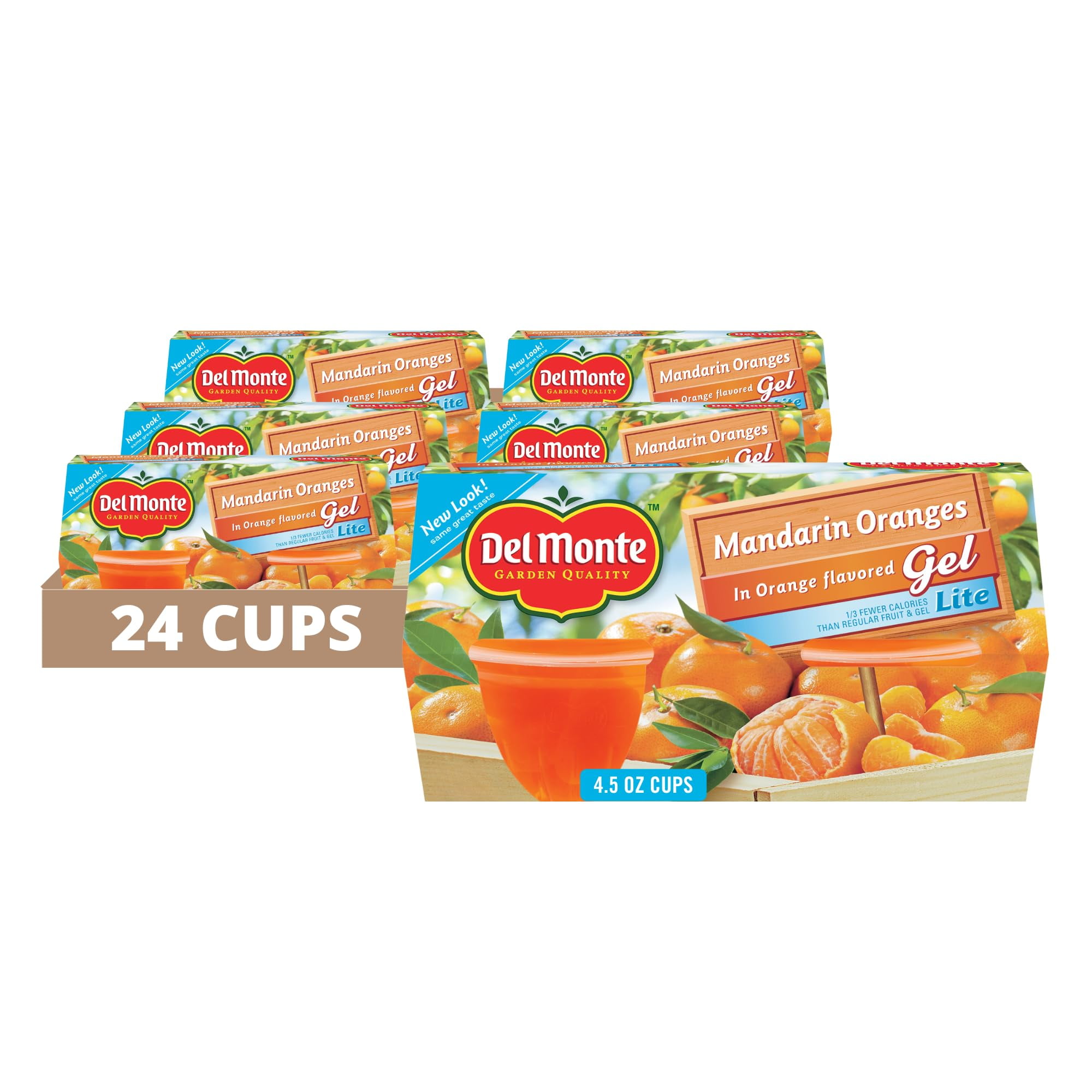 Del Monte Mandarin Oranges in Lite TVS1 Orange flavored Gel Plastic ...