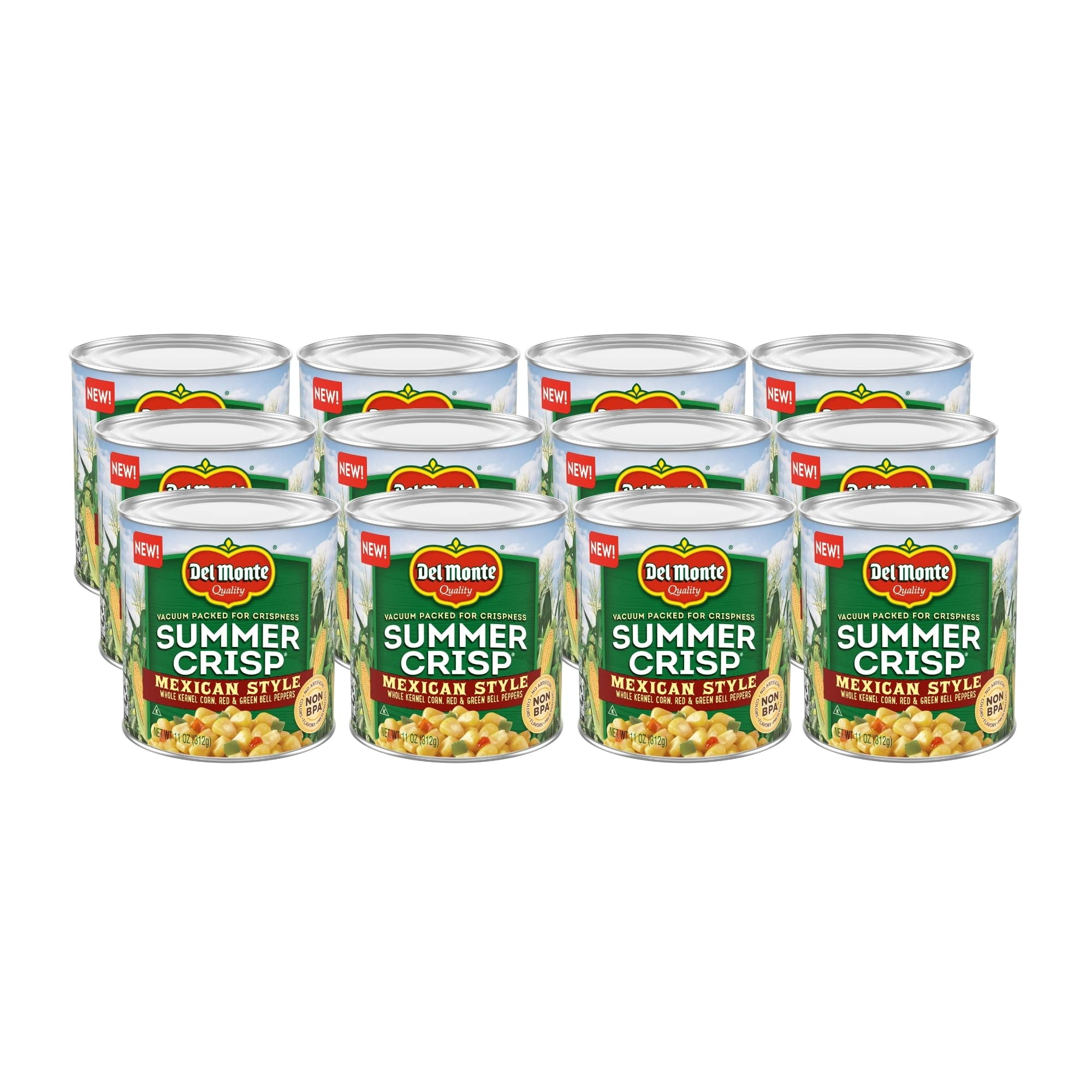 Del Monte® Mexican Corn ZS23 11 oz. Can, 12 Pack - Walmart.com