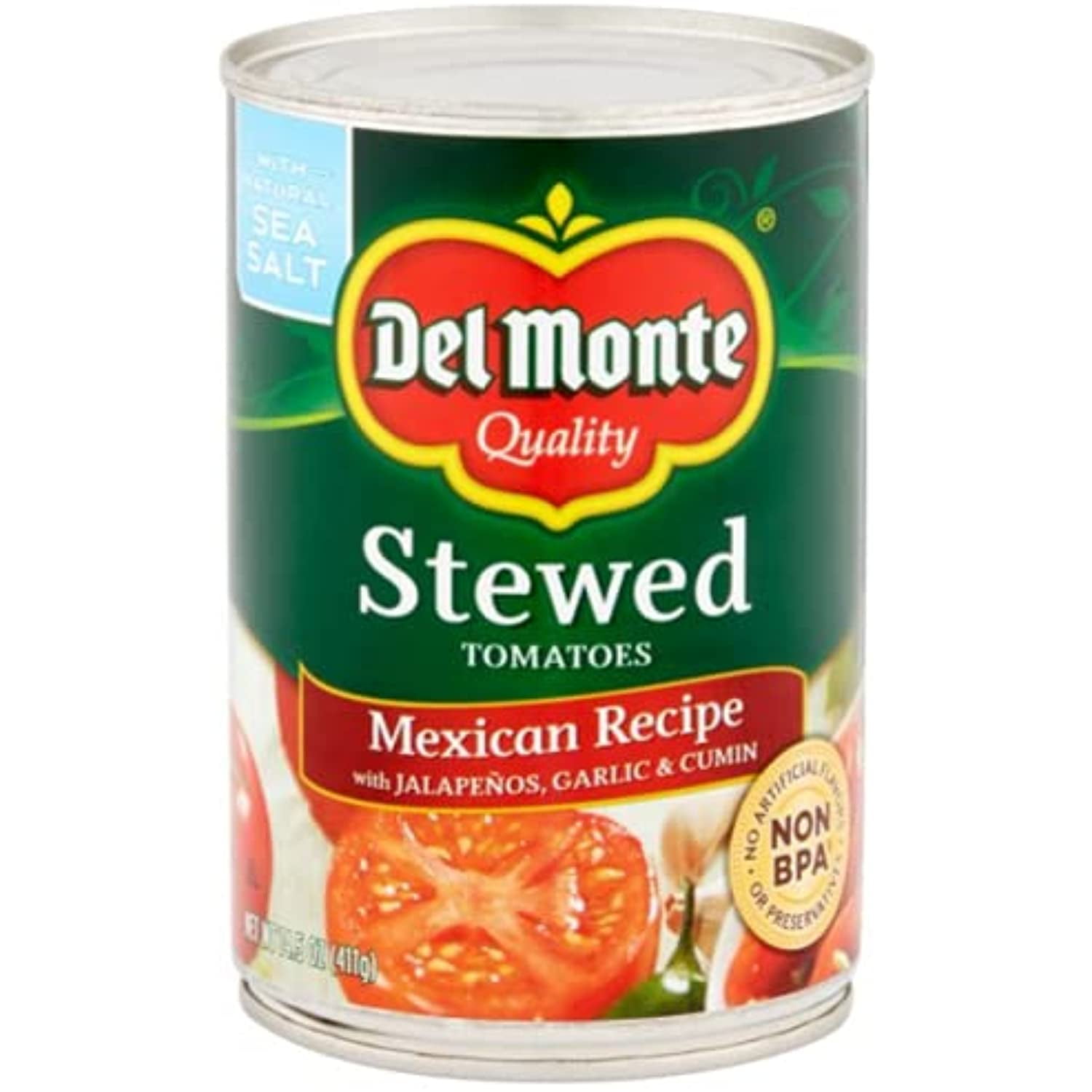 Del Monte, Mexican Recipe Stewed Tomatoes (With Jalapenos, Garlic ...