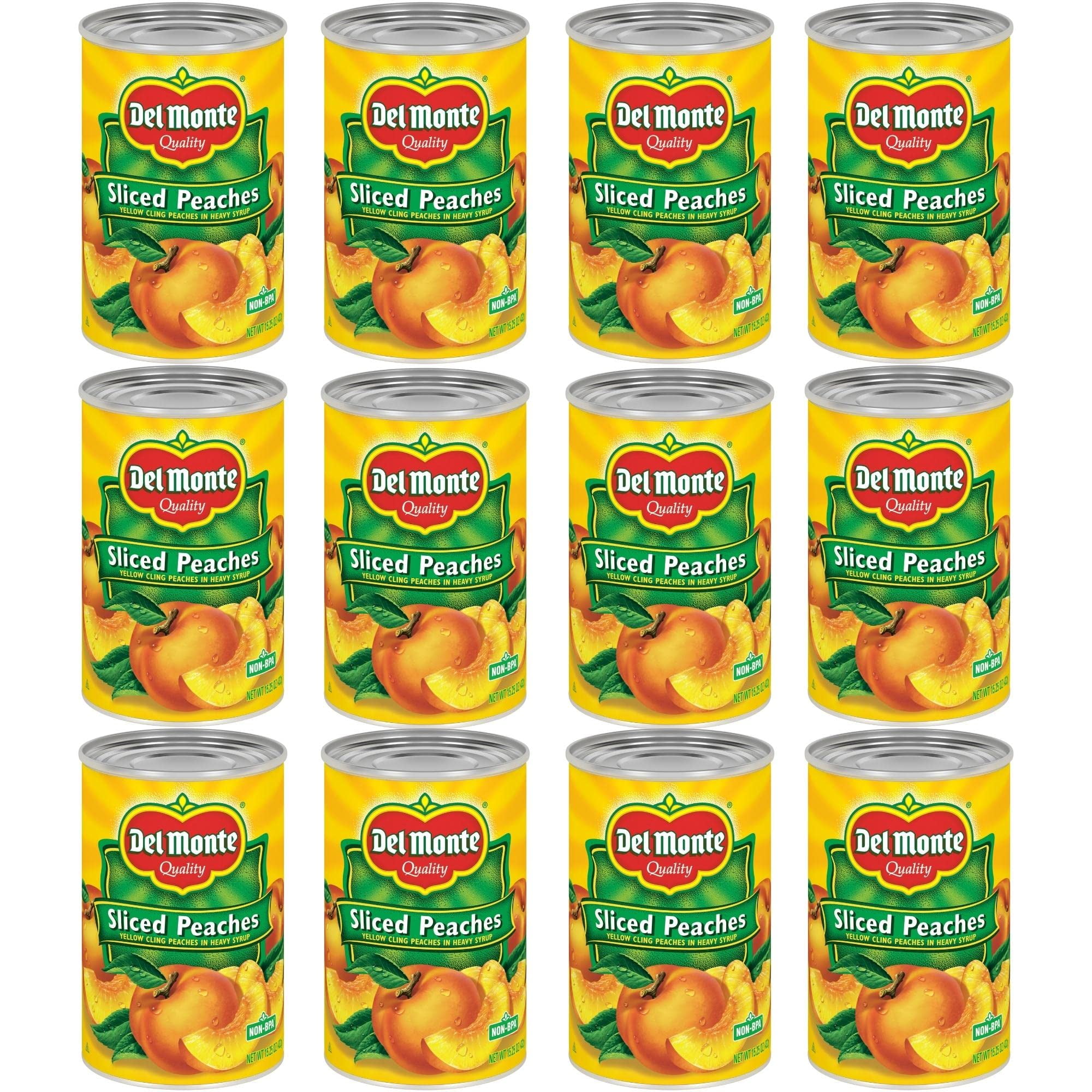 Del Monte Monte Yellow Cling Sliced Peaches In Heavy Syrup, Canned ...