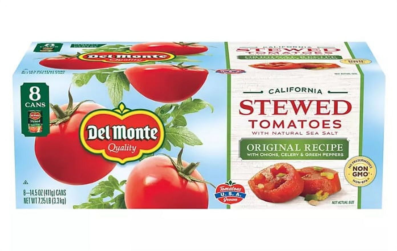 Del Monte® Fresh Californian Stewed Tomatoes, Diced with Onion & Celery ...