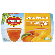 Del Monte Bubble Fruit Gel Peach Strawberry Fruit Cup Snack with ...