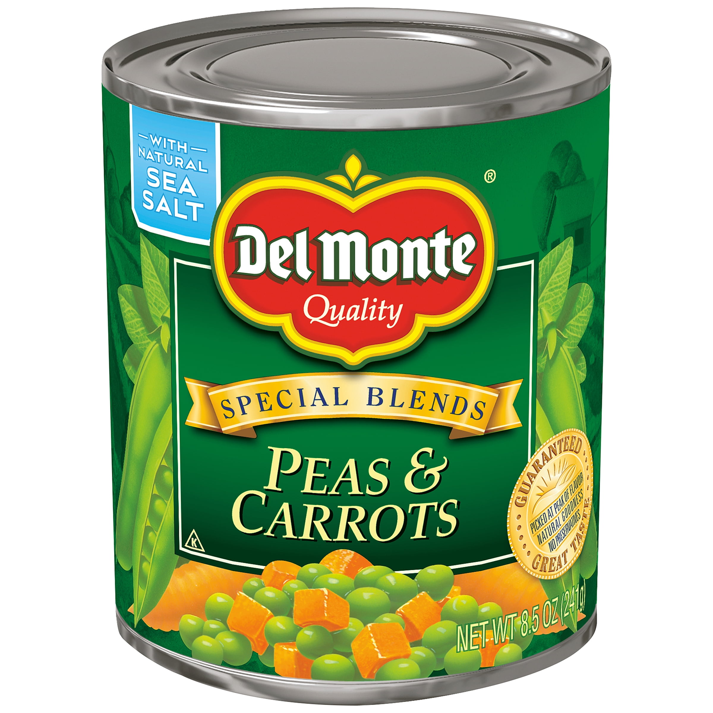 Del Monte Peas & Carrots, Canned Vegetables, 8.5 oz Can - Walmart.com
