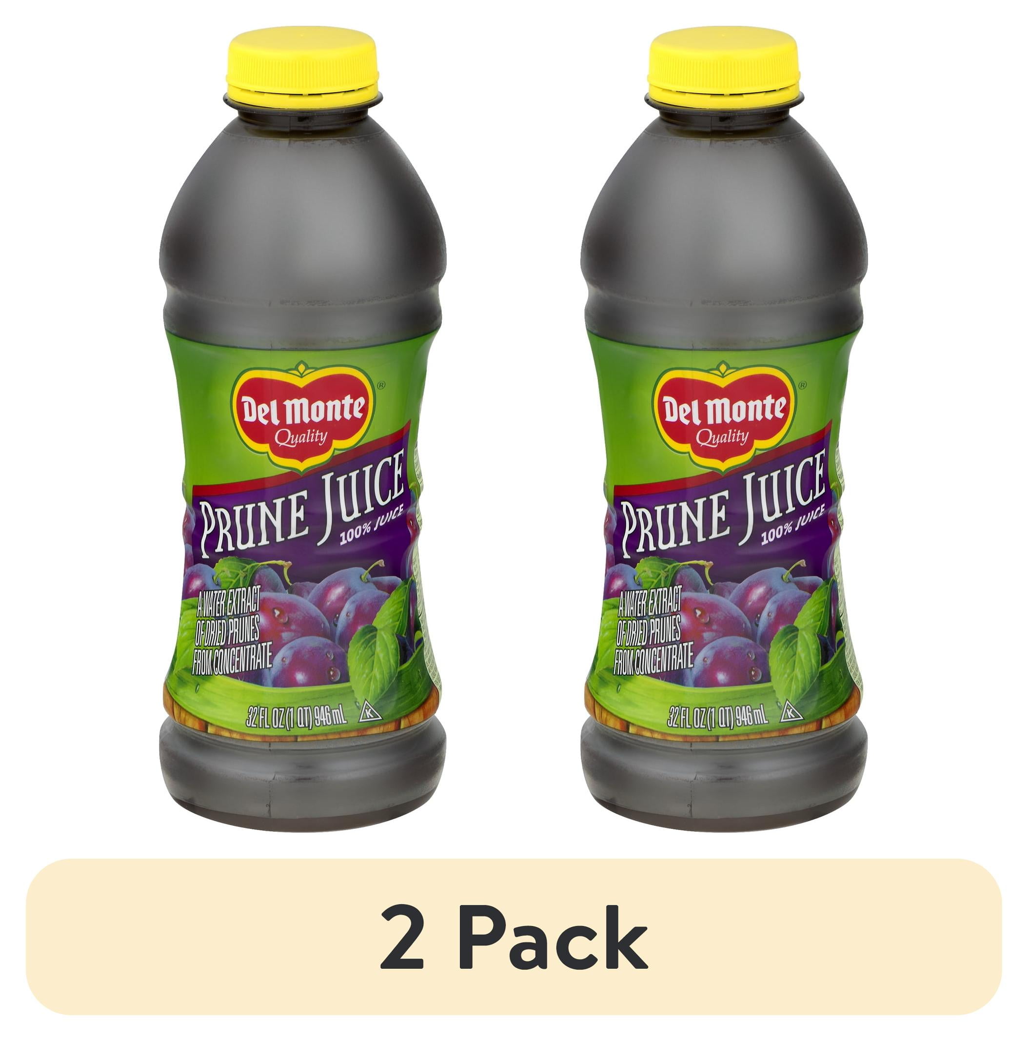 (2 pack) Del Monte, Quality, Prune Juice, Syrupy, 32 fl oz, 100% Juice ...