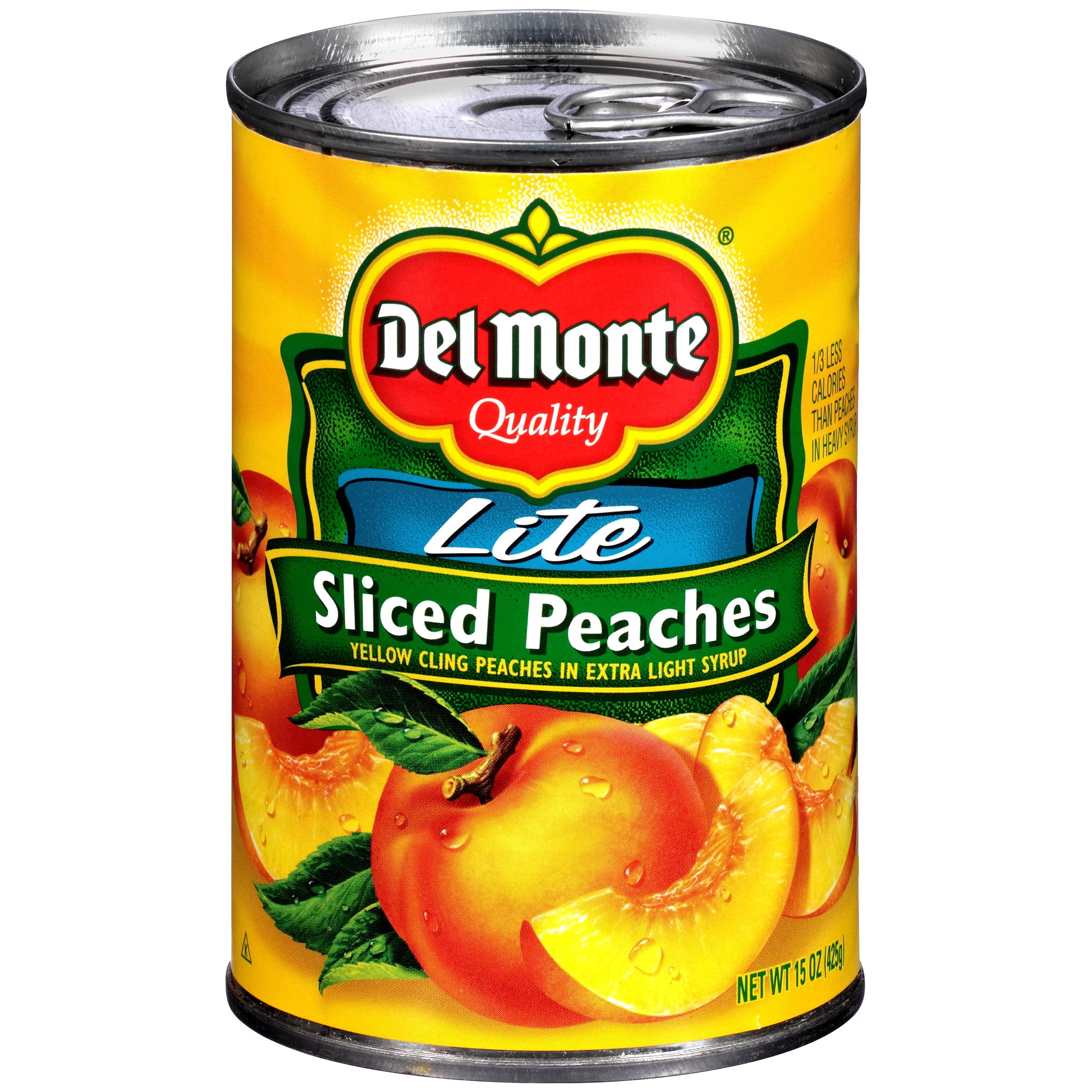 Del Monte Sliced Yellow Cling Peaches In Extra Light Syrup, 15 oz ...
