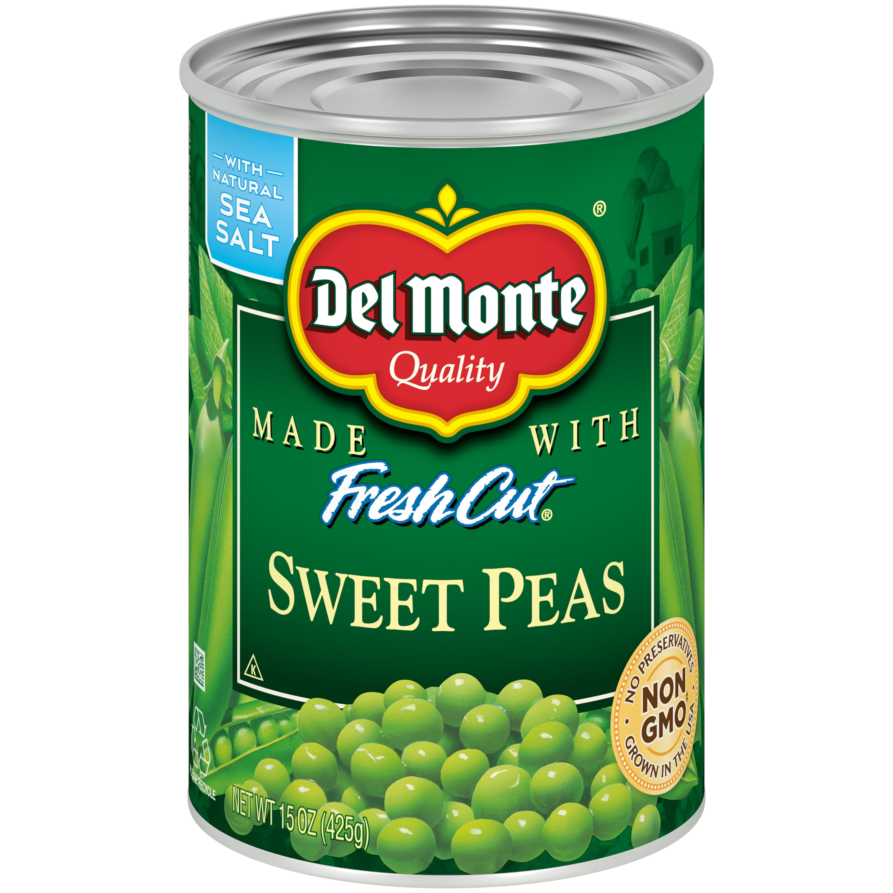Del Monte Sweet Peas Canned Vegetables, 15 oz Can - Walmart.com