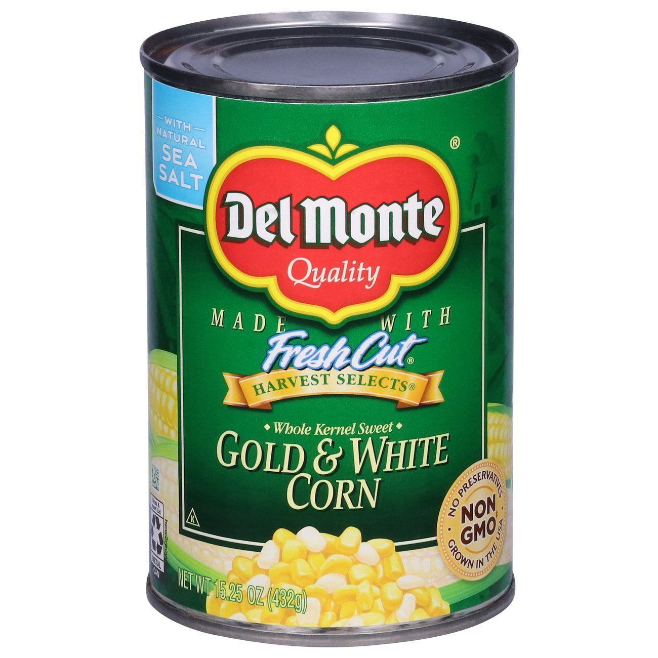 Del Monte Whole Kernel Gold & White Super Sweet Corn - 15.25 oz ...