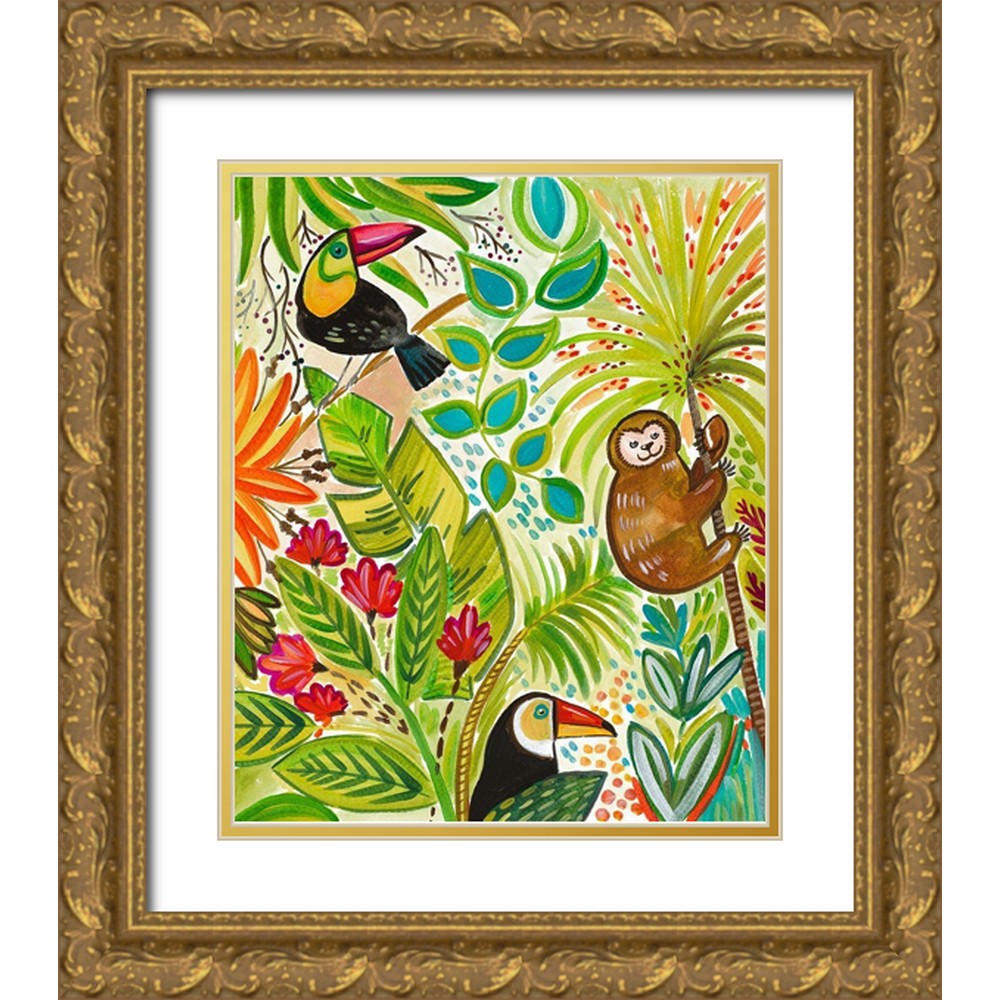 Del Sol, Ani 12x14 Gold Ornate Wood Framed with Double Matting Museum ...