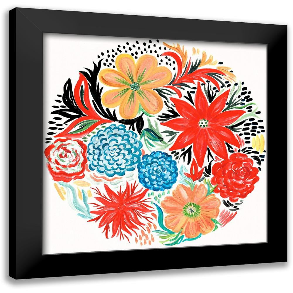 Del Sol, Ani 20x20 Black Modern Framed Museum Art Print Titled - Bright ...