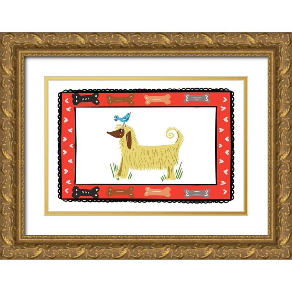 Del Sol, Ani 24x17 Gold Ornate Wood Framed with Double Matting Museum ...