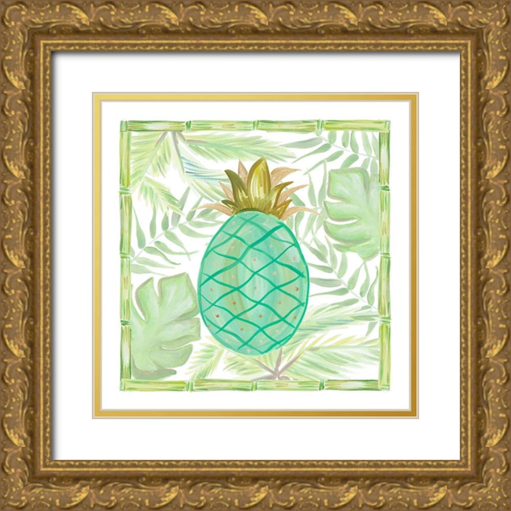 Del Sol, Ani 26x26 Gold Ornate Wood Framed with Double Matting Museum ...