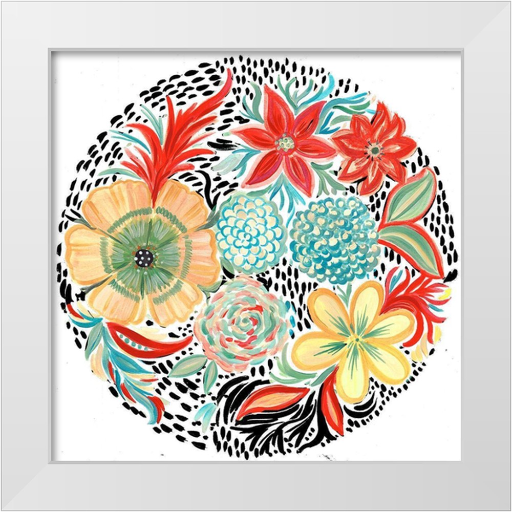 Del Sol, Ani 26x26 White Modern Wood Framed Museum Art Print Titled ...