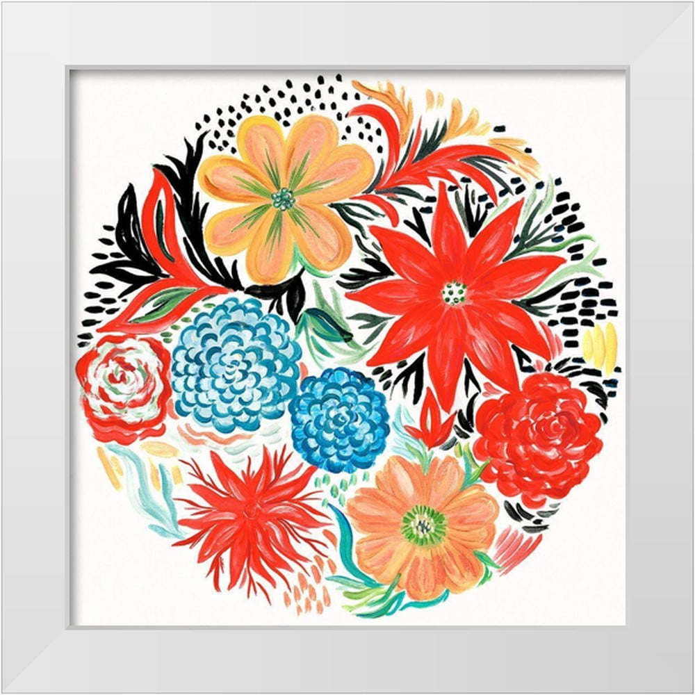 Del Sol, Ani 26x26 White Modern Wood Framed Museum Art Print Titled ...