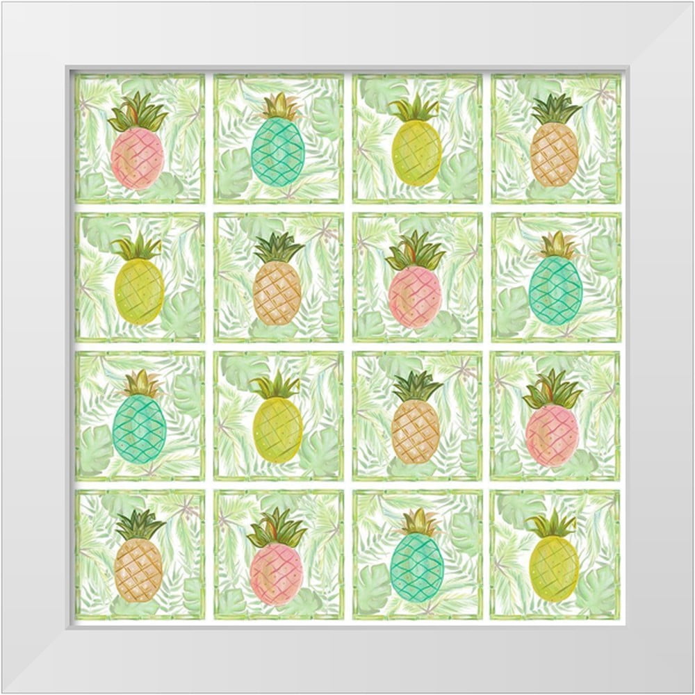 Del Sol, Ani 26x26 White Modern Wood Framed Museum Art Print Titled ...