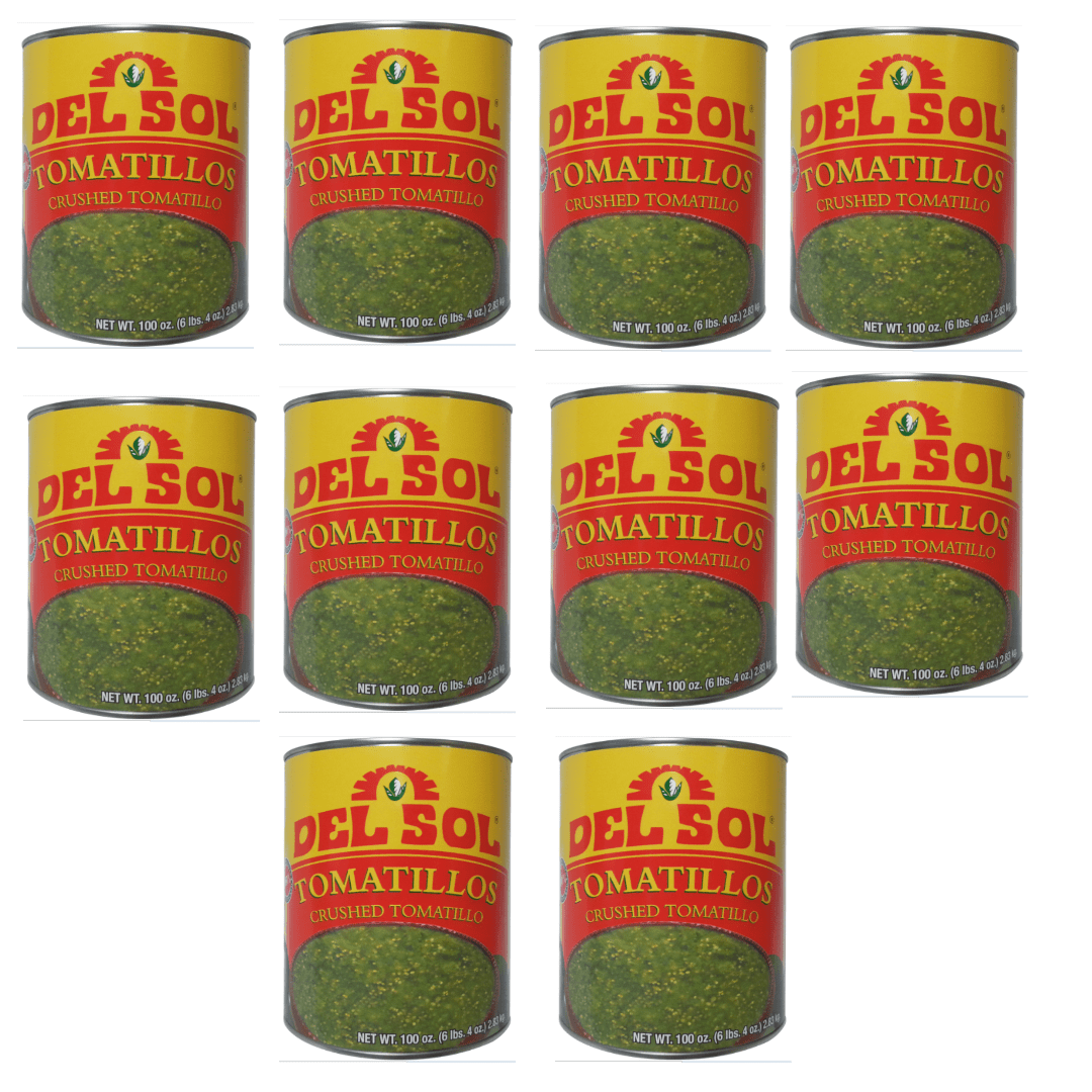 Del Sol Crushed Tomatillos, #10 can, 6 lbs 4 oz - Crushed Tomatillos ...