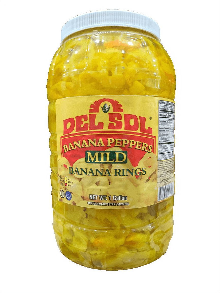 Del Sol Mild Banana Pepper Rings - 1 Gallon - Walmart.com