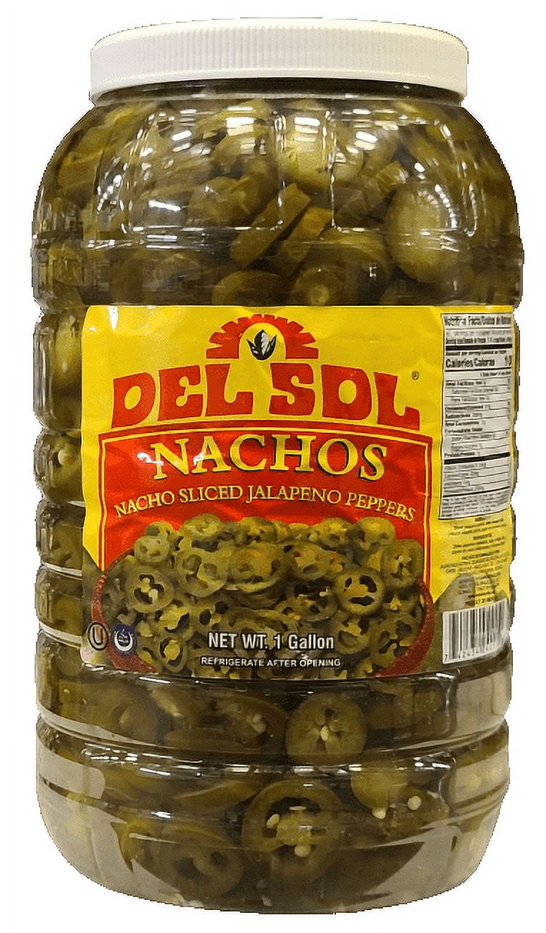 Del Sol Nacho Sliced Jalapeño Peppers - 1 Gal - Walmart.com