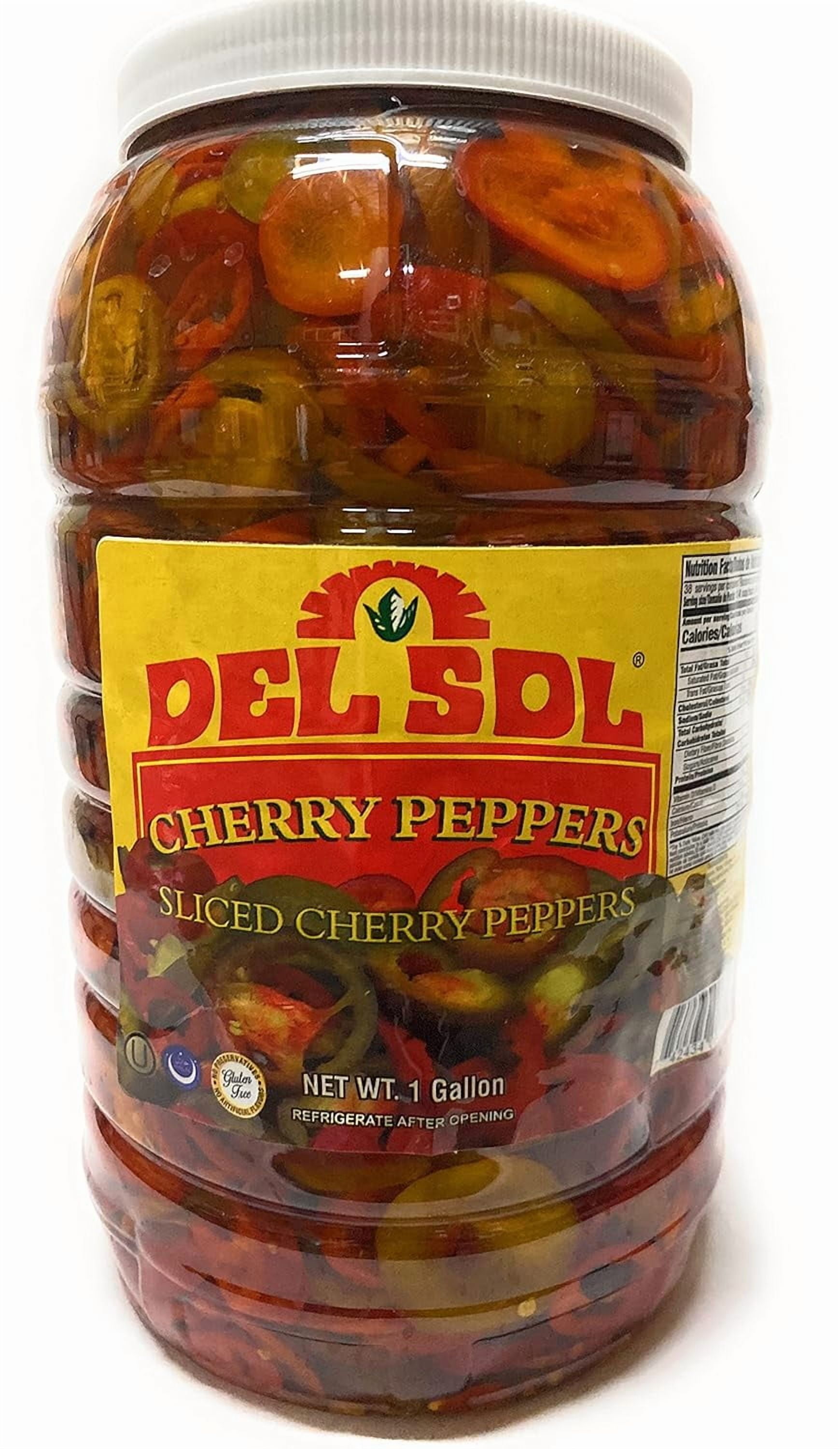 Del Sol Sliced Cherry Peppers | Kosher | 1 Gallon - Walmart.com