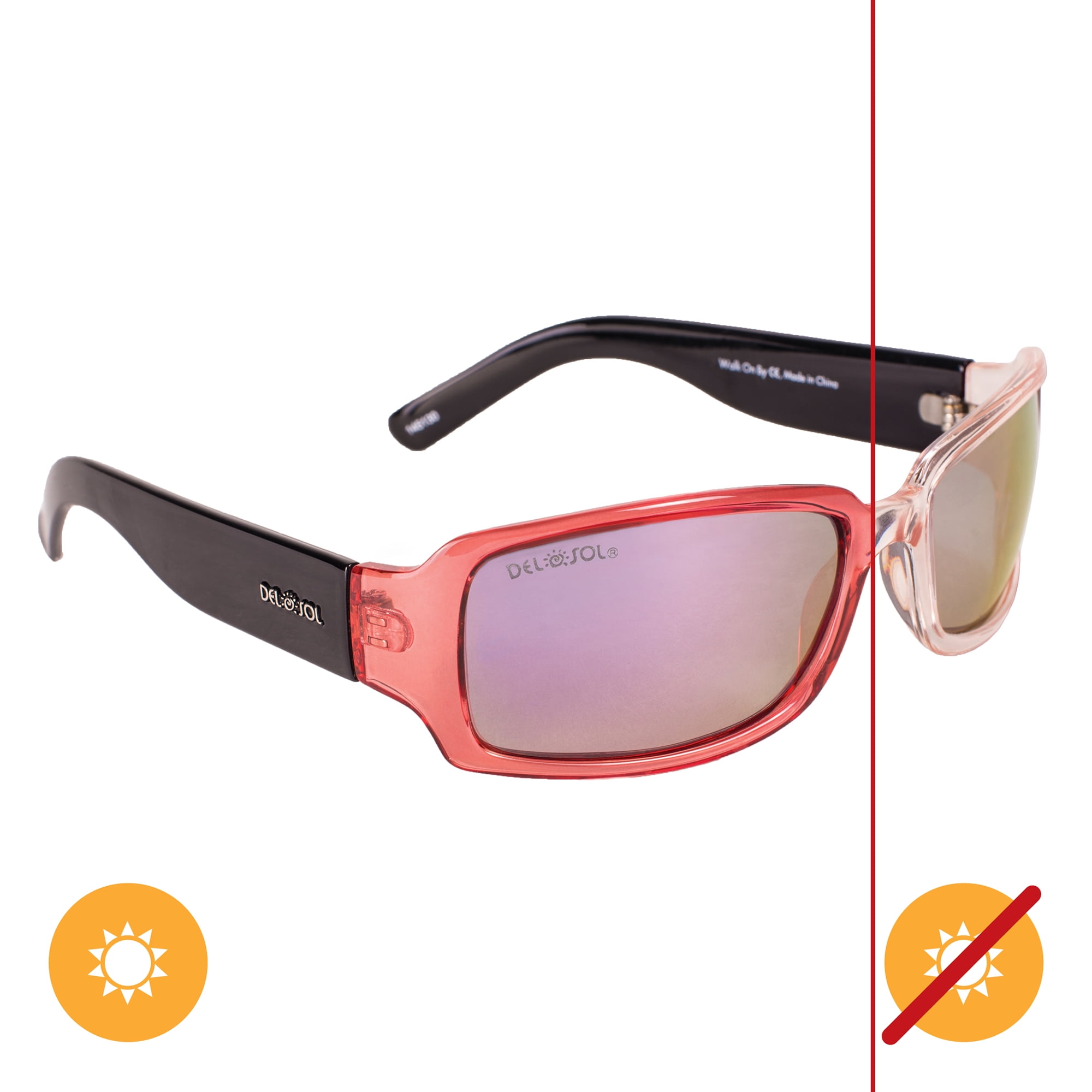 Del Sol Solize Color-Changing Sunglasses For Women - Walk on By ...