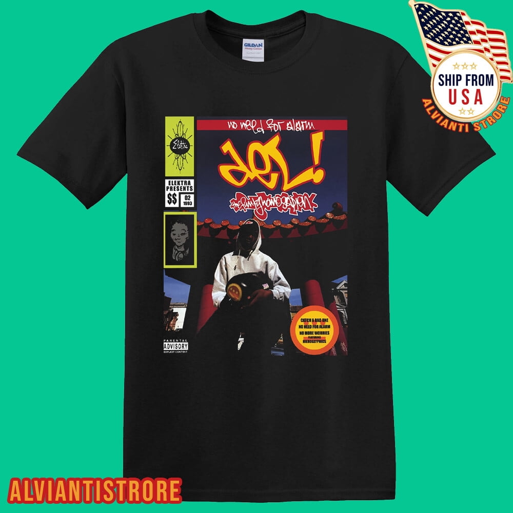 Del The Funky Homosapien No Need for Alarm Men's Black T-Shirt Size S ...