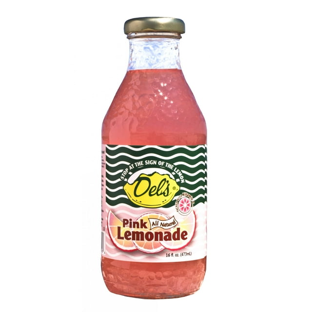 (3 pack) Del's All Natural Pink Lemonade Juice, 16 Fl Oz - Walmart.com