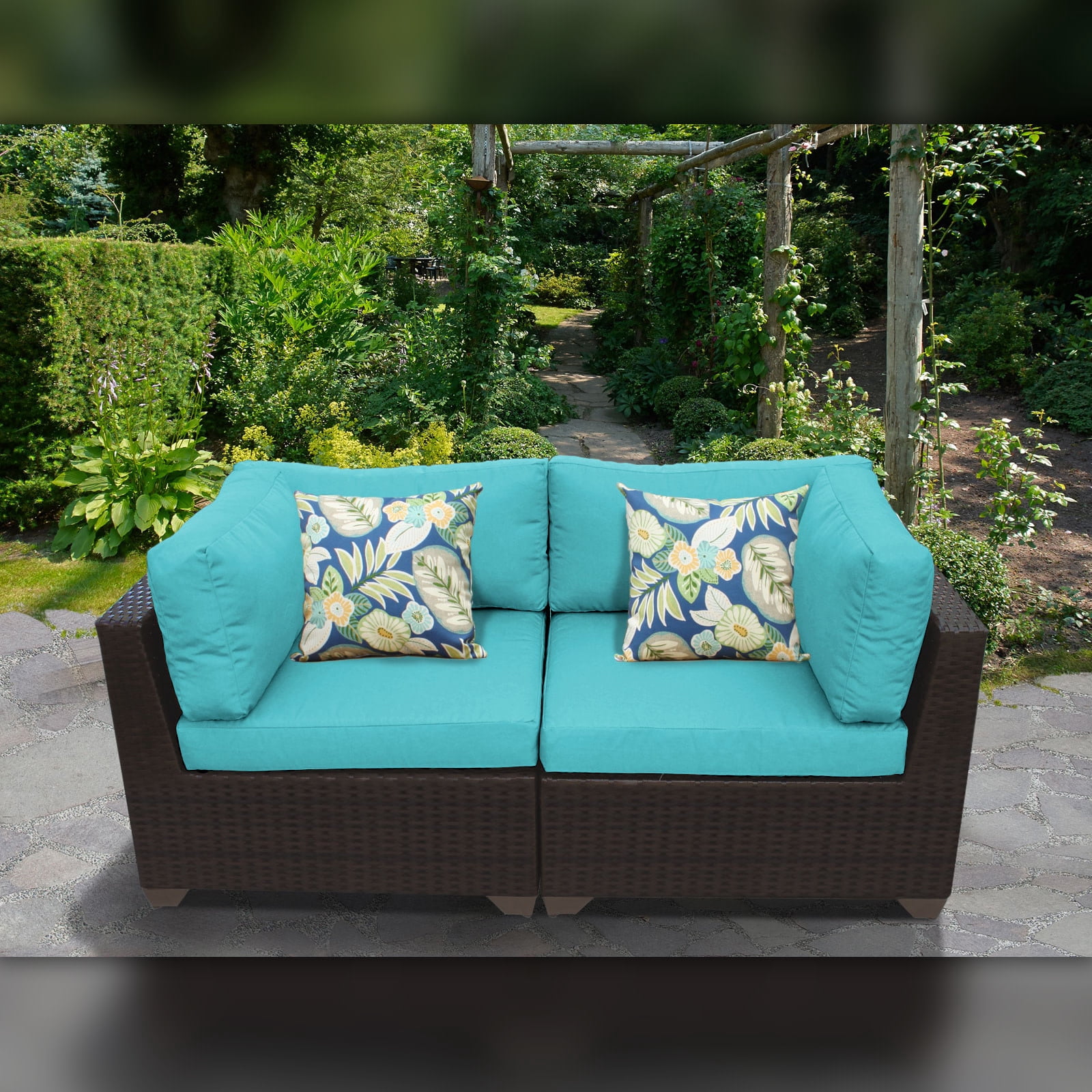 BELLE-02a-ARUBA Belle 2 Piece Outdoor Wicker Patio Furniture Set 02a ...