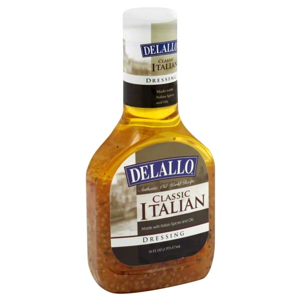 Delallo Classic Italian Dressing, 16 fl oz - Walmart.com