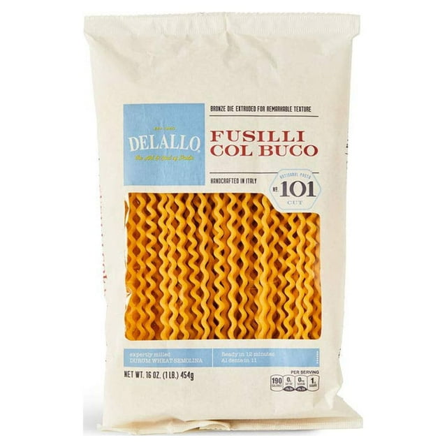 Delallo Fusilli Col Buco Pasta, 16-Ounce Packages (Pack of 8) - Walmart.com