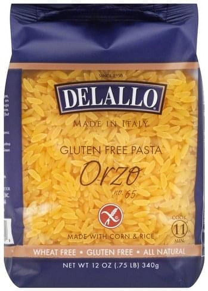 Delallo Gluten Free Corn & Rice Pasta Orzo No.65 -- 12 oz Pack of 2 ...