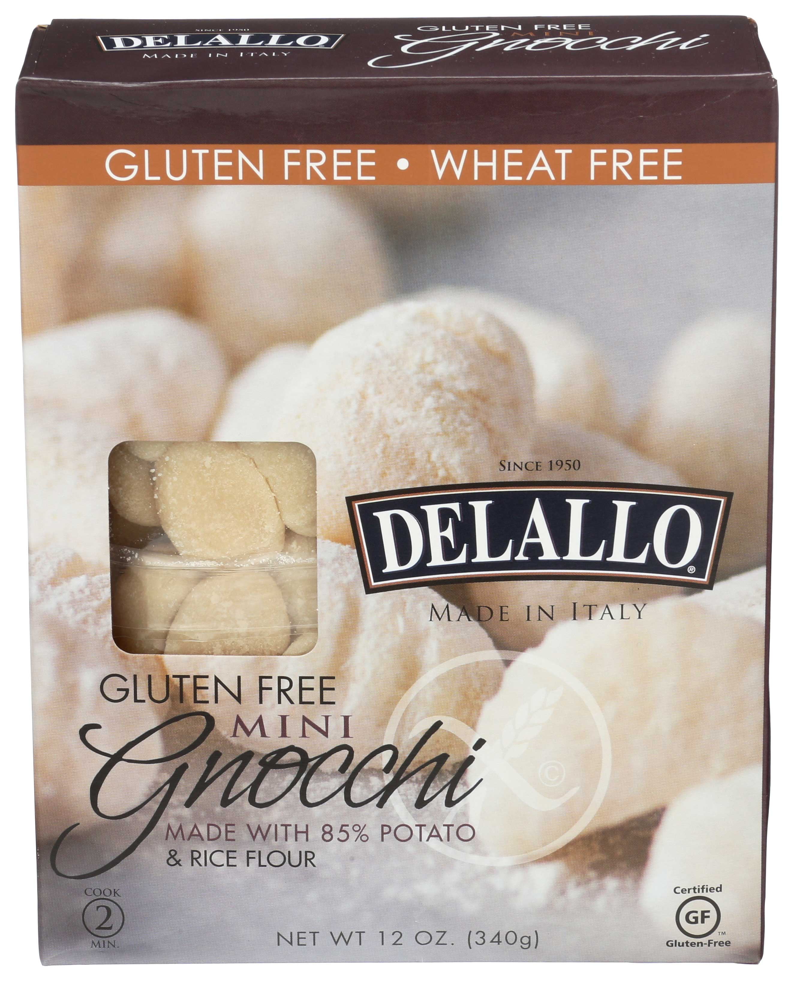Delallo Gluten Free Potato and Rice Gnocchi, 12 Ounce -- 6 per case ...