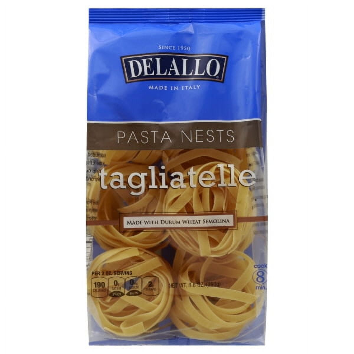 Delallo Pasta Tagliatelle Nest, 8.82 OZ. - Walmart.com