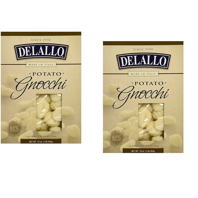 Delallo Potato Gnocchi Pasta ~ 2 boxes ~ 16 oz - Walmart.com