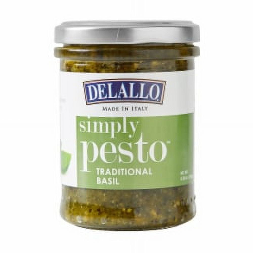 Delallo Traditional Basil Simply Pesto Sauce - 6.35 oz - Walmart.com