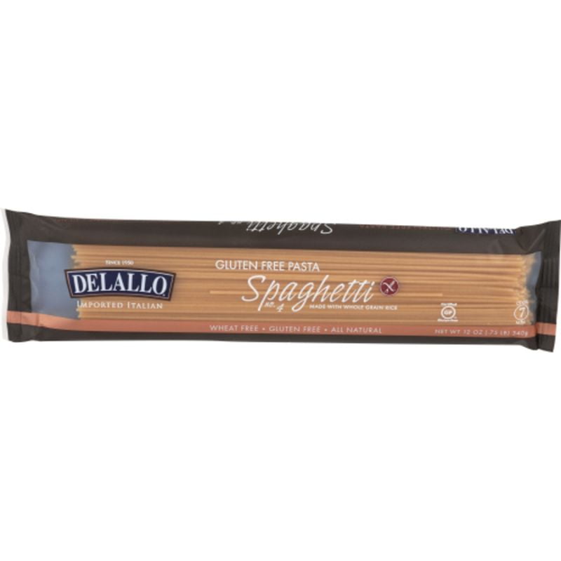 Delallo Whole Grain Spaghetti Rice Pasta 12 oz - Walmart.com