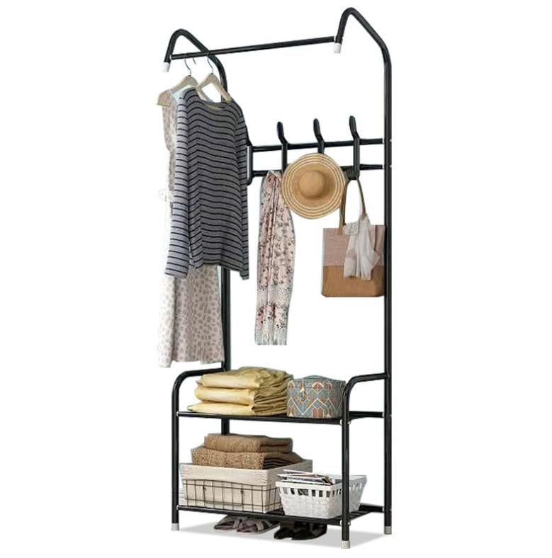 Delaman Portable Closet Iron Metal Standing Landing Multi-layer ...