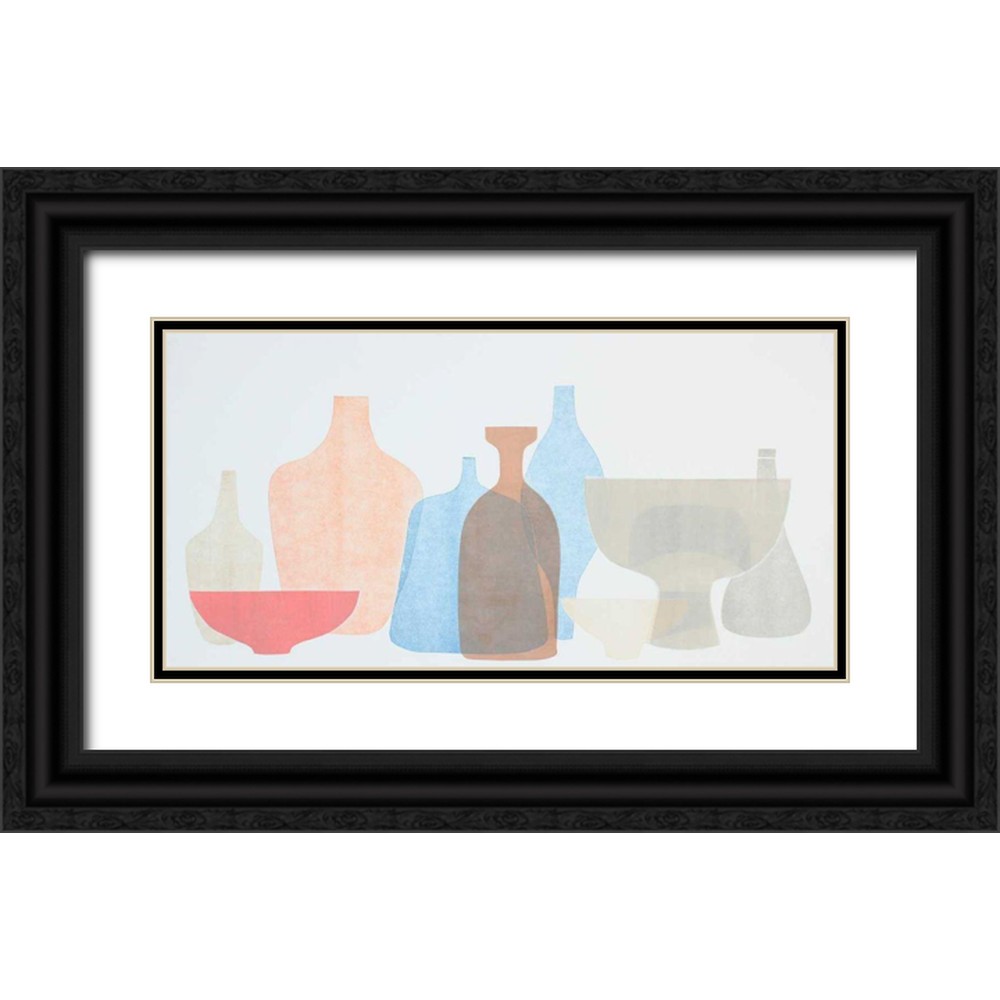 Delamater, Rob 14x9 Black Ornate Wood Framed with Double Matting Museum ...