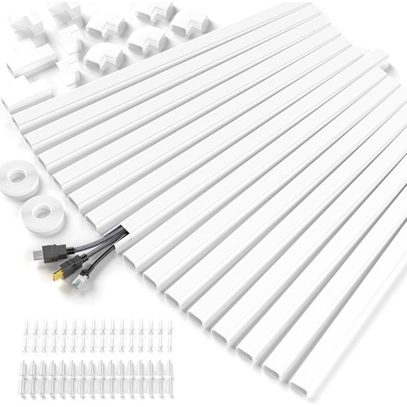 LINYAN-Beige Cord Hider, 62.8in Beige Cable Hider, Cord Covers for ...