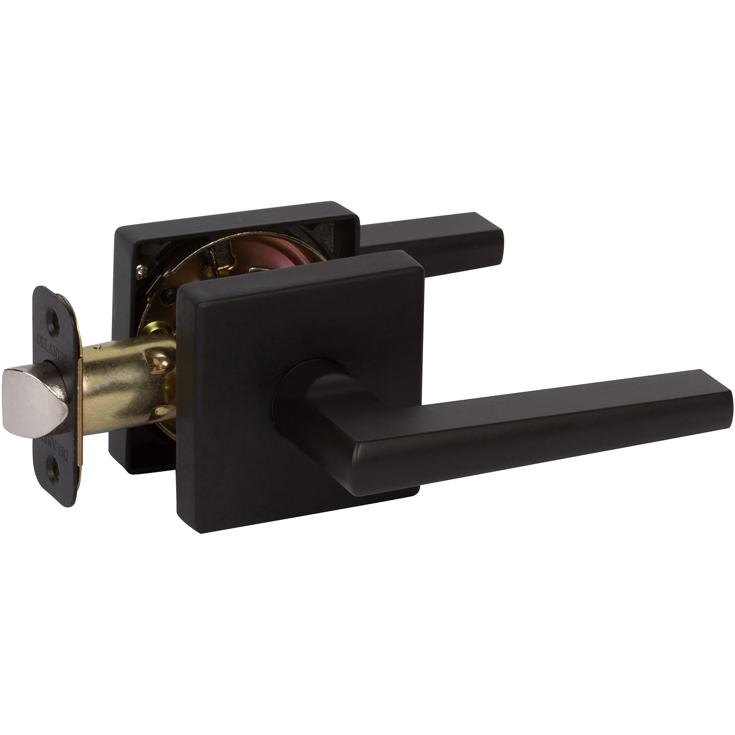 Delaney Hardware Vida Passage Door Handle with Square Trim, Fits Doors ...