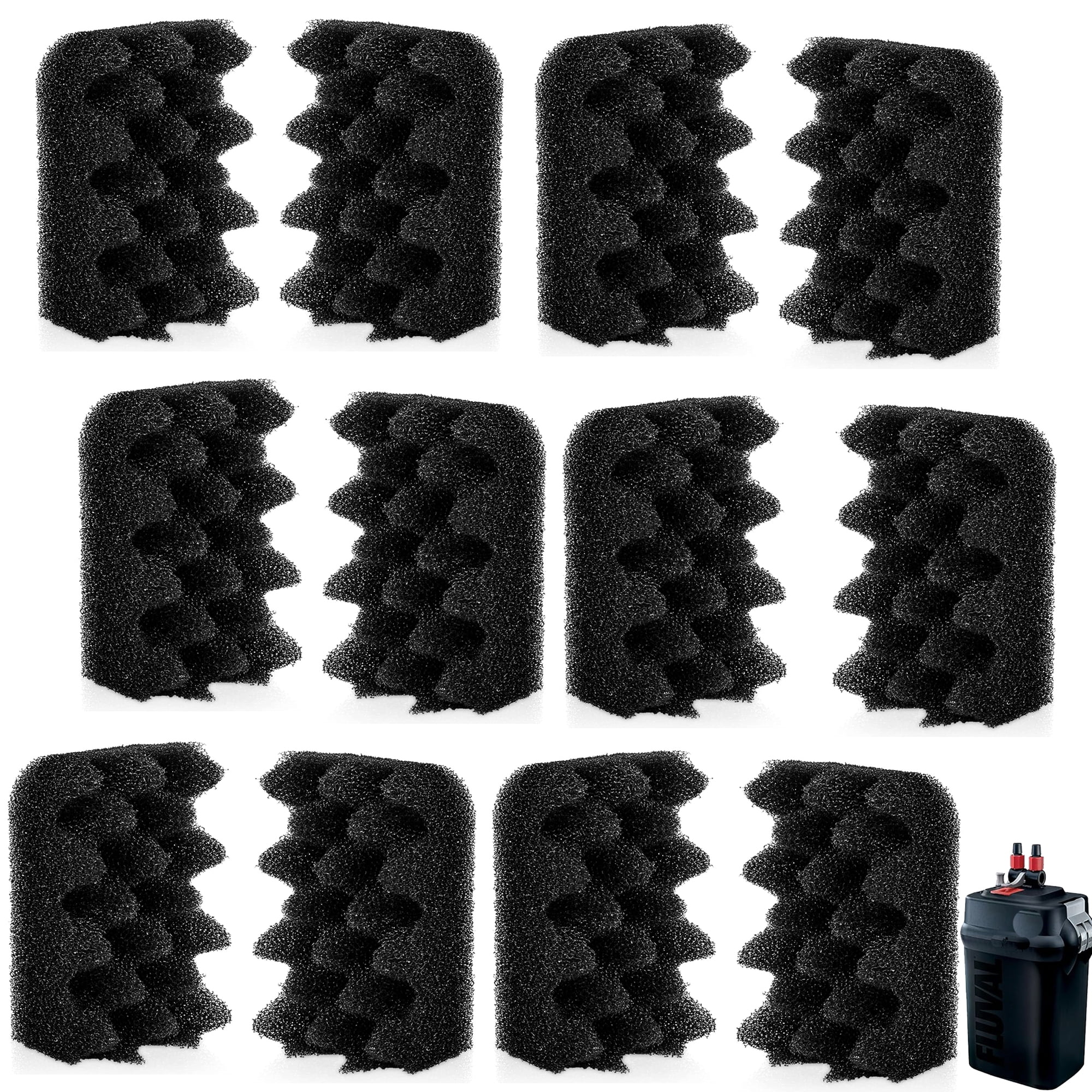 Delapan Bio-Foam Filter Pads for Canister Filters and Fluval 404, 305 ...