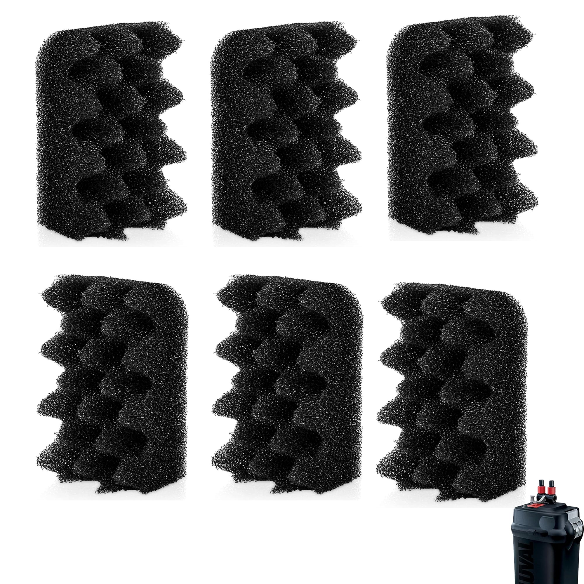 Delapan Bio-Foam Filter Pads for Canister Filters and Fluval 404, 305 ...